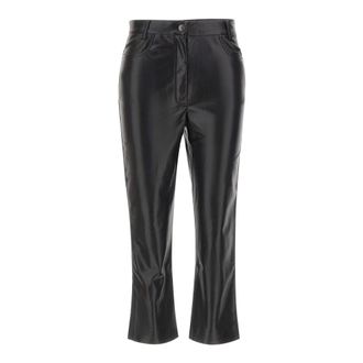 Andamane Femme, Pantalons, Noir, Taille: 34 FR Leather Pantalons