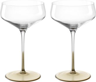 Leonardo Leonardo Champagnerschale PUCCINI 350 ml gold 2er-Set, sp&uuml;lmaschinengeeignet