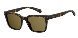 Polaroid PLD 6044/S 086 HAVANA, 52, RECTANGULAR, Polarized
