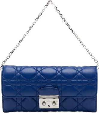 Dior Pre-owned Miss Promenade Wallet on Chain - Femme - Pre-owned - Bleu - Taille: ONE Size