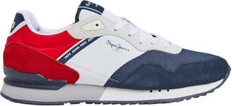 Pepe Jeans London London Urban Leather Sneakers Navy