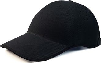 Generic Casquette de Baseball Pliable sans Couture, Respirante et &agrave; s&eacute;chage Rapide, adapt&eacute;e aux Voyages et aux Sports(Black)