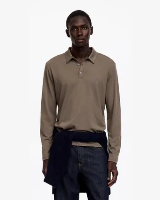 Arket Leichtes Poloshirt -Braun