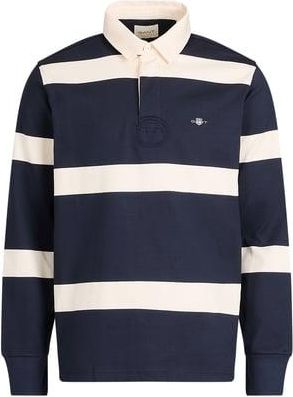 GANT Polo manches longues &agrave; rayures larges