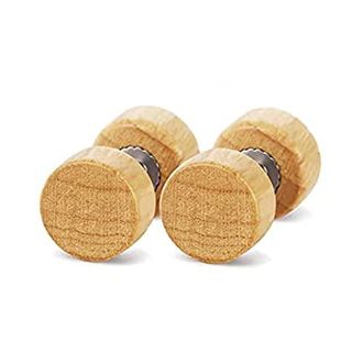 Generic Faux Bouchons Boucles doreilles en Bois Faux Jauge Bouchons De Tricheur en Bois Naturel Faux Jauges Boucles doreilles pour Hommes Femmes 6-12MmDurabil