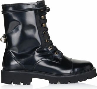 Dolce & Gabbana Ct0351 B7152 Schn&uuml;rstiefel - - Shoes - Damen - Schwarzk - 39 EU