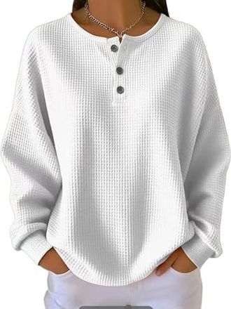 Generic Automne et hiver Nouveau r&eacute;tro impression num&eacute;rique 3D trois boutons col montant polo pull femmes robe-Waffle-A, 9, 5XL