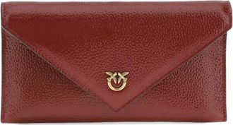 Pinko Love Birds Clutch in Kuvertform - Rot