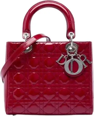 Dior Pre-owned Lady Dior - Femme - Pre-owned - Rouge - Taille: ONE Size