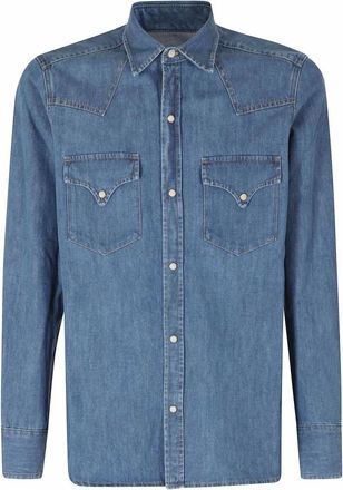Fortela Chemise Texan - Homme - Chemises - Bleu - Taille: L