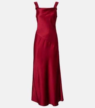 Max Mara Maxikleid aus Satin