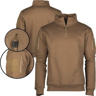 Mil-Tec Strickpullover Milit&auml;r Tactical Sweatshirt mit Zipper
