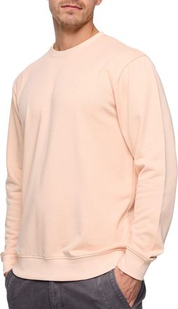 Indicode Herren Holt Sweatshirt aus Baumwollmischung | Sweater mit RIPP-Bündchen Pullover für Männer Pale Peach, XXL