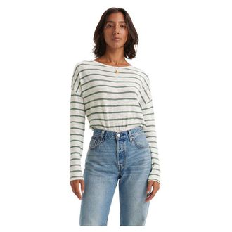 Levi's Margot Long Sleeve Neutrals Damen, Saint Stripe Dark Fo, L