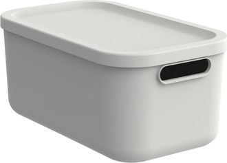 Rotho Box mit Deckel, 395 x 235 x 177 mm, weiß, 39 x 23 x 17 cm