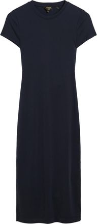 Superdry Damen T-Shirt-Midikleid Finster Marineblau 42