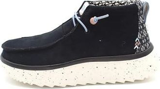 HeyDude Femme Wendy Peak Hi Suede Bottine, Noir, 38 EU
