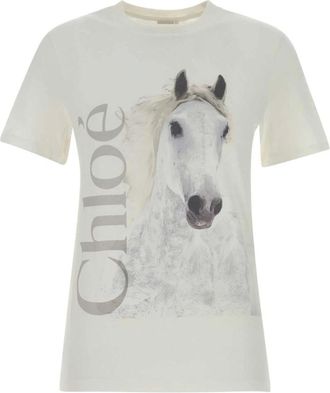 Chlo&eacute; Femme, Tops, Blanc, Taille: 40 FR Jersey
