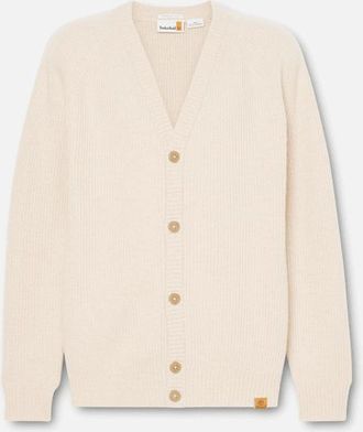 Timberland All Gender Phillips Brook Cardiganpullover mit Raglan&auml;rmeln in Beige, Beige, Gr&ouml;&szlig;e