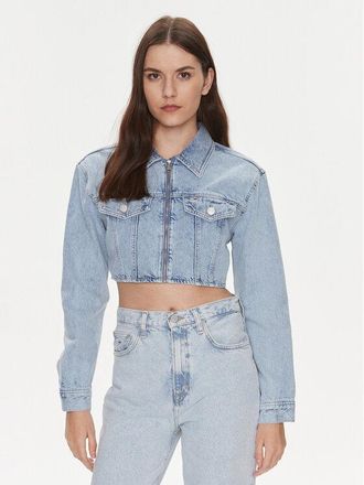 Tommy Jeans Jeansjacke DW0DW17450 Blau Slim Fit