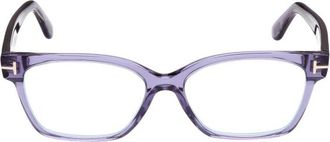 Tom Ford Femme, Accessoires, Violet, Taille: 53 MM Monture Optique
