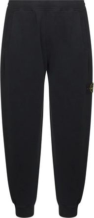 Stone Island Homme, Pantalons, Noir, Taille: XL Cotton Jogger Pants