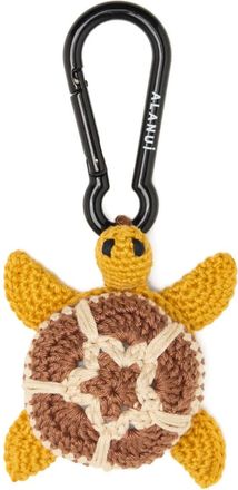 Alanui Gehäkelter Turtle Schlüsselanhänger - Gelb