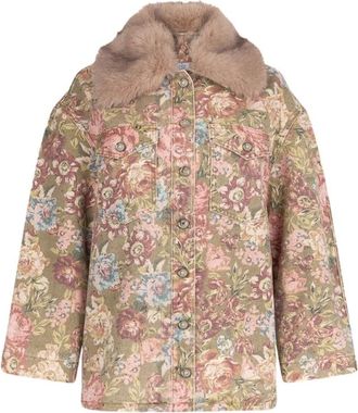 Liu Jo Femme, Vestes, Multicolore, Taille: 36 FR Vestes en fausse fourrure et shearling