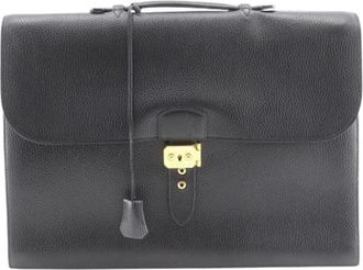 Herm&egrave;s Pre-owned Sac a Depeches 41 Fjord Briefcase - Homme - Pre-owned - Noir - Taille: ONE Size