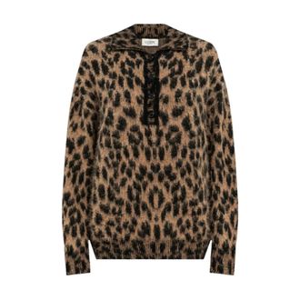 Laneus Oversized Strick-Poloshirt - - Knitwear - Damen - Braun - S
