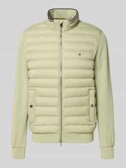 Tommy Hilfiger Regular Fit Steppjacke aus verschieden strukturiertem Material