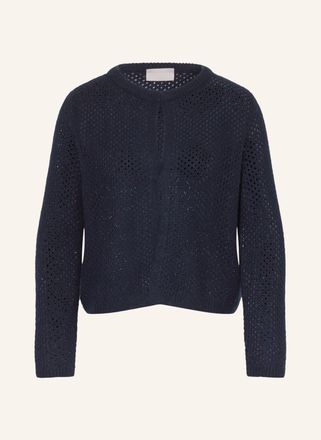 Hemisphere Hemisphere Strickjacke Mit Cashmere Und Glitzergarn blau