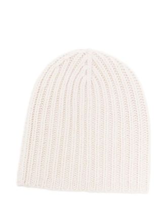 Warm-Me bonnet en cachemire à design côtelé - Tons neutres