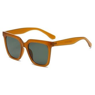 Generic Lunettes De Soleil Carr&eacute;es &Agrave; Grande Monture For Hommes Et Femmes, Id&eacute;ales For Les Vacances En Plein Air, Le Sport D&eacute;placements Quotidiens(Green)