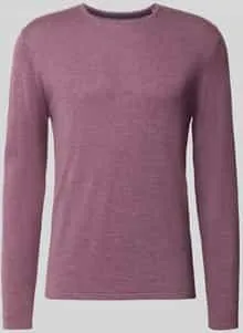 Christian Berg Strickpullover aus Baumwolle mit Rundhalsausschnitt
