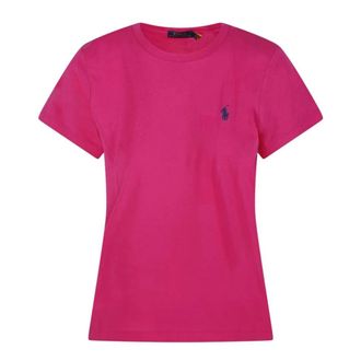 Polo Ralph Lauren Femme, Tops, Rose, Taille: 36 FR T-shirt Fuchsia avec Logo