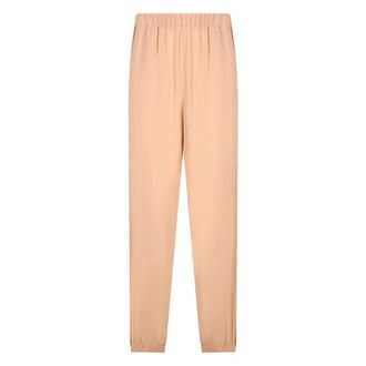 Fabiana Filippi Femme, Pantalons, Rose, Taille: 42 FR &Eacute;l&eacute;gant pantalon rose saumon en tissu doux et polyvalent