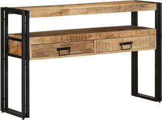 vidaXL vidaXL Table console Marron 120 x 33 x 75 cm bois de manguier massif