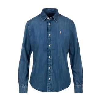 Polo Ralph Lauren Femme, Blouses et Chemises, Bleu, Taille: 34 FR Chemise en jean