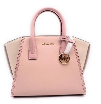 Michael Kors Tasche I Damen I Satchel I Henkeltasche I Schultertasche I Modell: AVRIL I Ros&eacute; I 30x20x12cm (BxHxT) I MK Logo I Gesteppt I Women-Bag