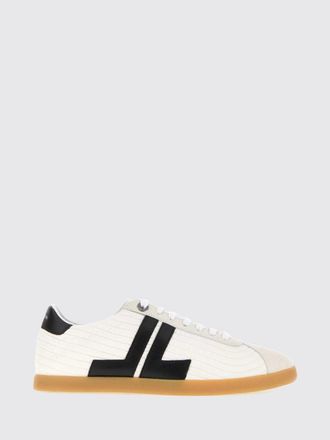 Lanvin Baskets Glen en nylon matelass&eacute; &agrave; monogramme avec d&eacute;tails en cuir