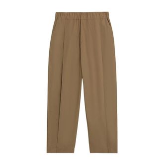 A Paper Kid Homme, Pantalons, Brun, Taille: S Pantalon en popeline