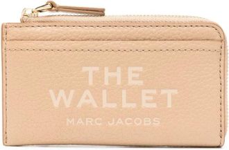 Marc Jacobs Femme, Accessoires, Beige, Taille: ONE Size Leather Top Zip Multi Wallet