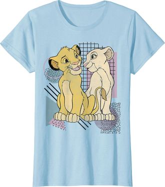 Disney Der K&ouml;nig der L&ouml;wen Simba & Nala Meet Eyes zum Valentinstag T-Shirt