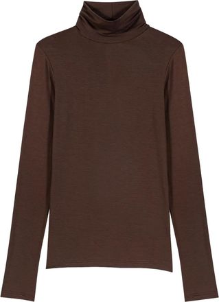 Maje haut &agrave; col roul&eacute; - Marron