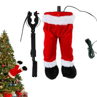 Generic Santa Beine Für Weihnachtsbaum - Weihnachtsbaum Dekoration | Animierte Schaukeldekoration Für Innen Haustür Haus Weihnachtszeit