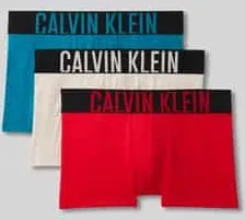 Calvin Klein Underwear Trunks aus Baumwoll-Mix mit Label-Schriftzug im 3er-Pack