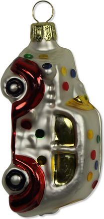 Lauschaer Glas Christbaumschmuck Auto bunt Christbaumschmuck mundgeblasen,handdekoriert