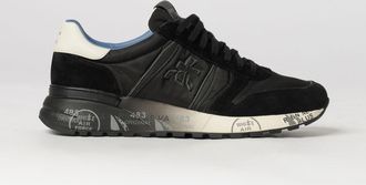 Premiata Lander Low-Top-Sneaker aus Veloursleder und Nylon mit gezackter Sohle