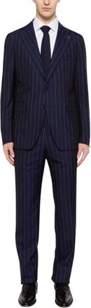 Tagliatore Homme, Costumes, Bleu, Taille: L Costume &agrave; rayures